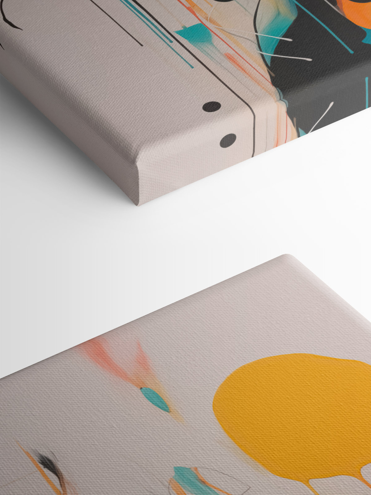 Tablouri Pictura de cercuri și linii colorate : s43433 - Tapeko.ro