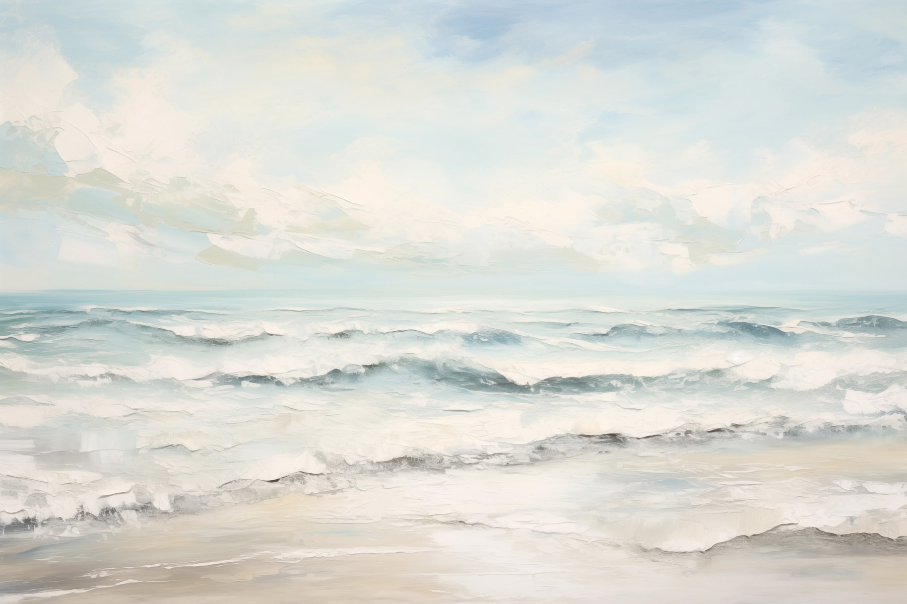 Tablouri Pictura de valuri pe o plajă : s43552 - Tapeko.ro